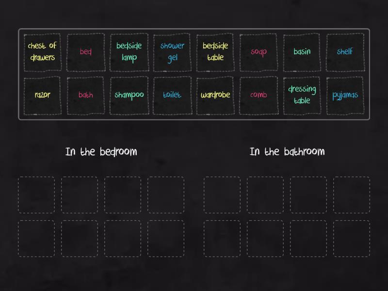 Typical things at home - Group sort
