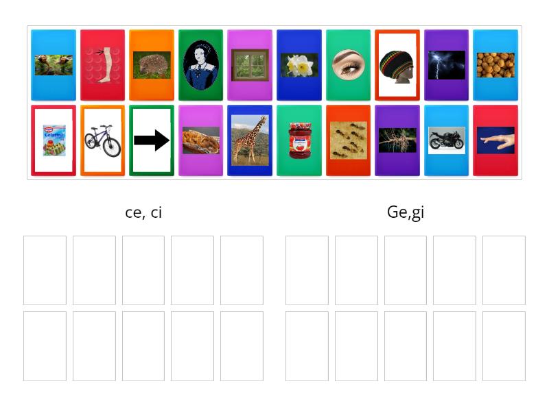 Diferențiere ce, ci/ge,gi - Group sort