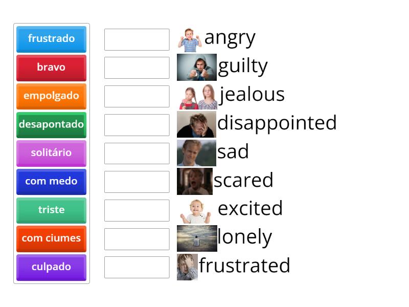Feelings and emotions - Match up