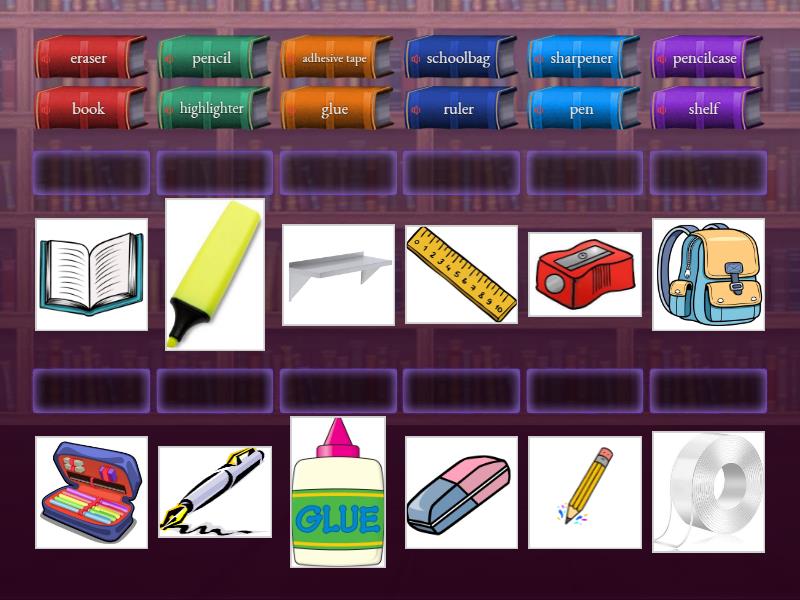 School objects - Match up