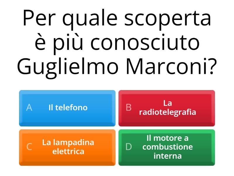 Chi era Guglielmo Marconi - Quiz