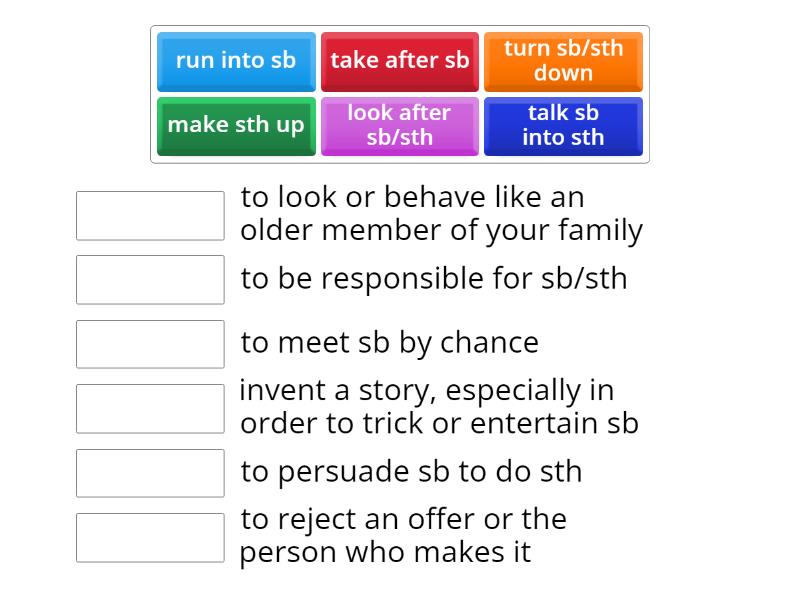5E Phrasal verbs 2 - Match up