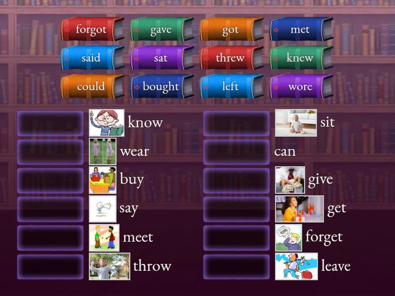 Match sound Cambridge 3 Unit2 irregular verbs (2) - Match up