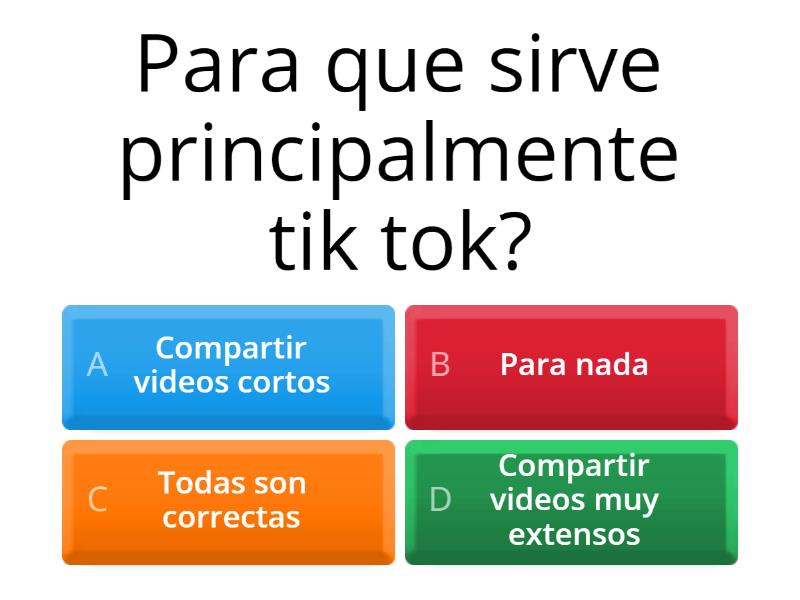 TIK TOK - Quiz