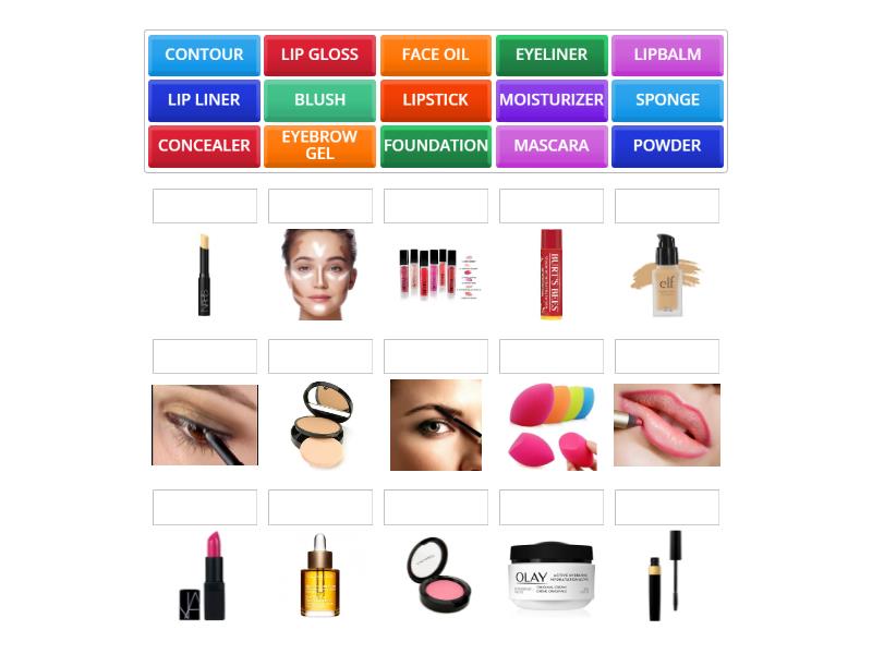 MAKEUP VOCABULARY FIND THE MATCH - Match up
