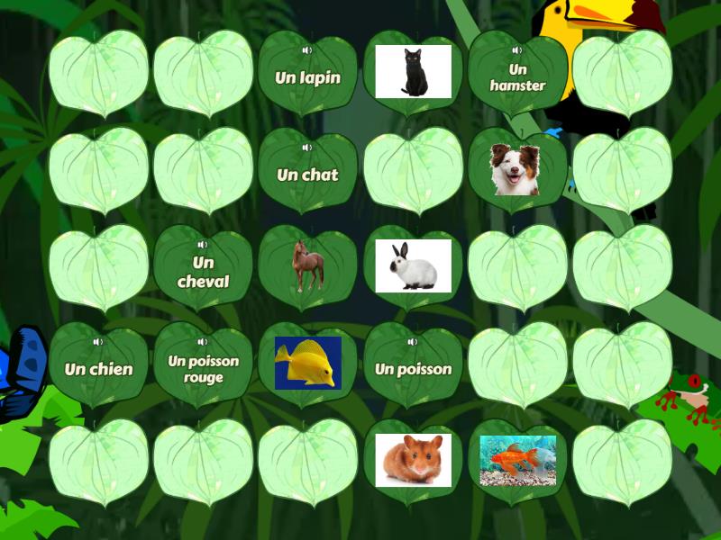 Les animaux domestiques - Matching pairs