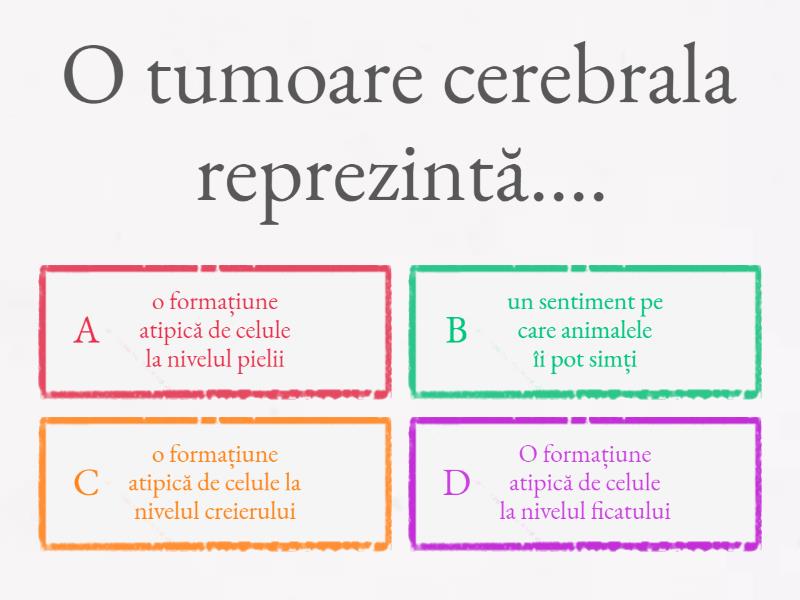 Tumoare cerebrala - Cuestionario