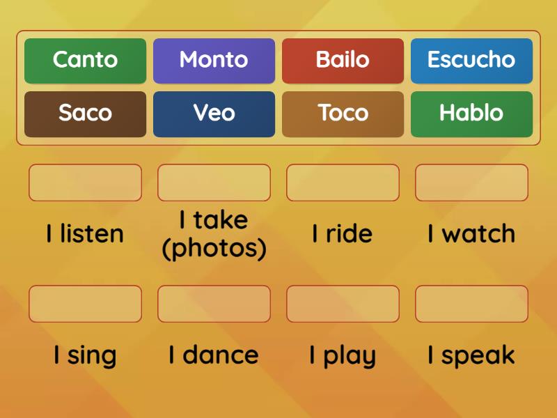 Key verbs - Match up