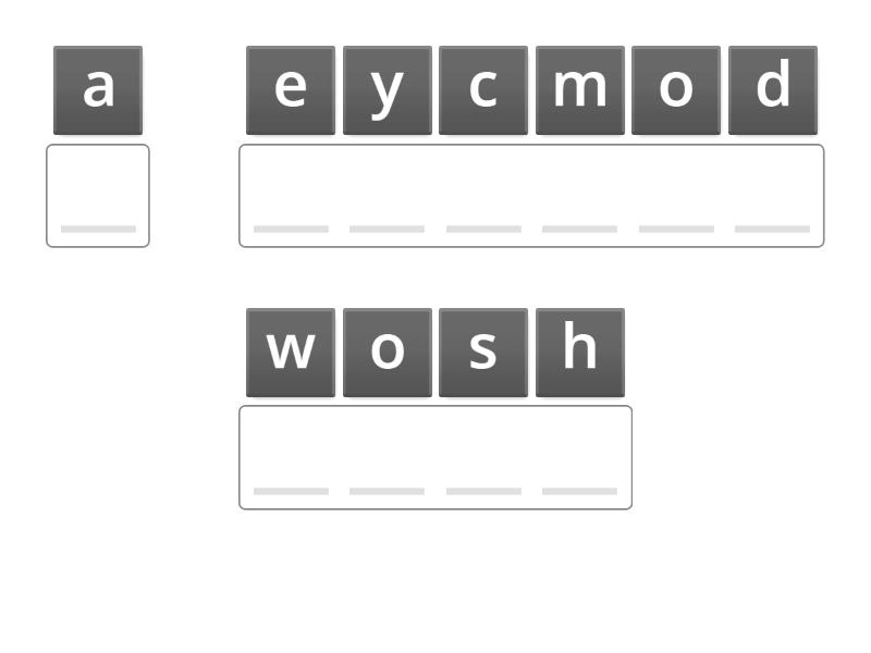 TV programmes - Anagram