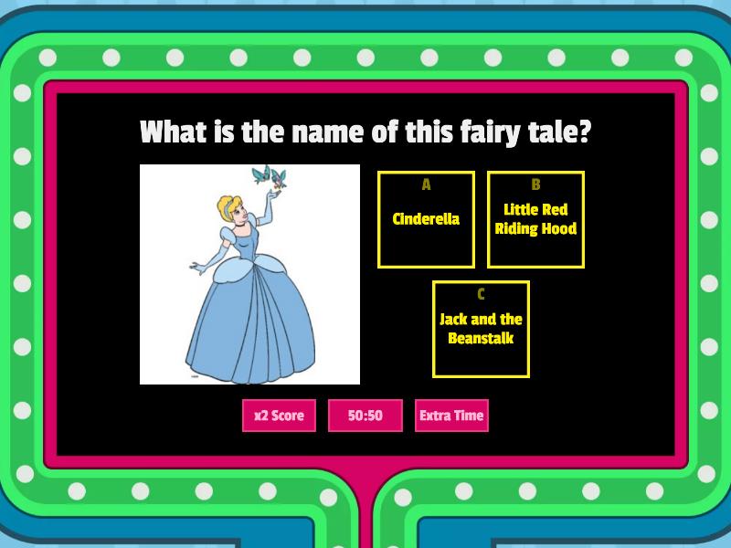 Fairy Tales- Cinderella - Gameshow quiz