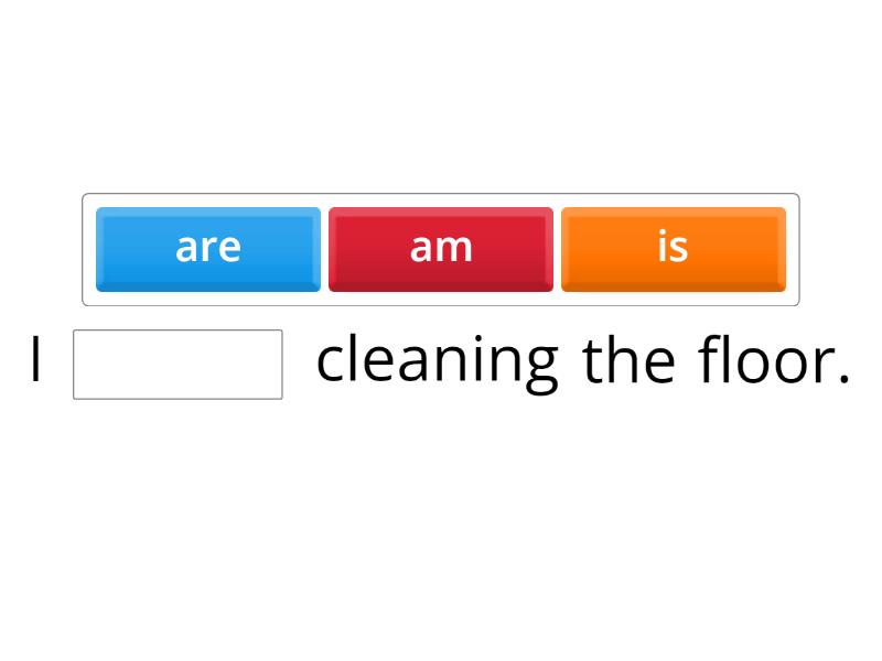 verb to be ( fill in the gap with is/am/are) - Complete the sentence