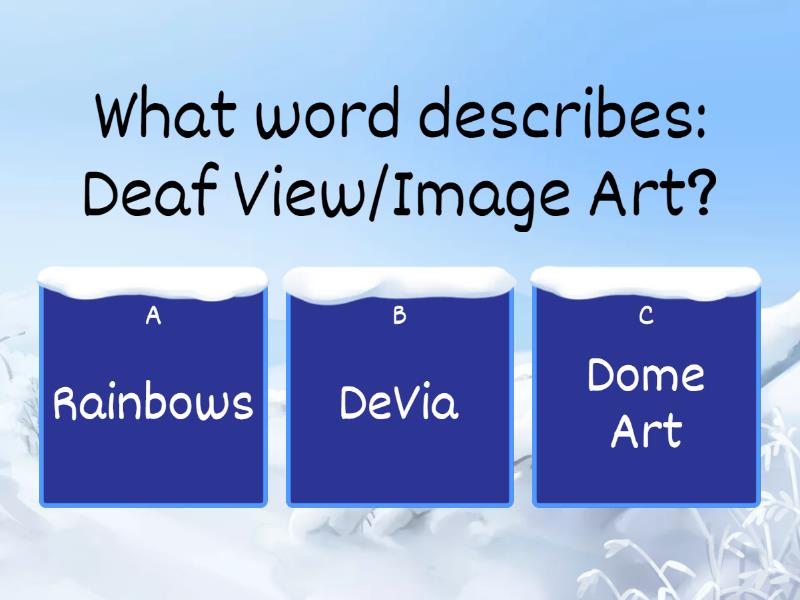 DeVia Art - Quiz