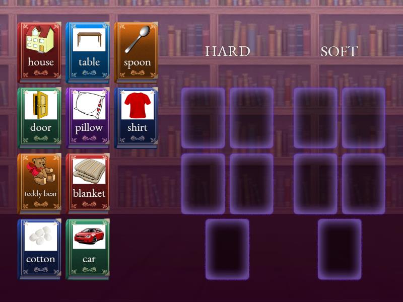 (Practice) Properties of Materials (Hard, Soft) - Group sort
