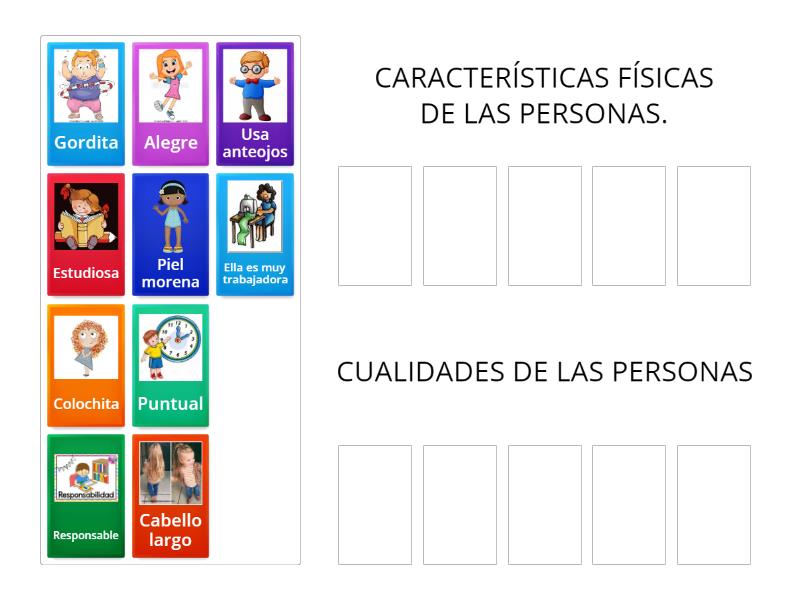 Características físicas y cualidades de las personas- 2do grado - Group ...