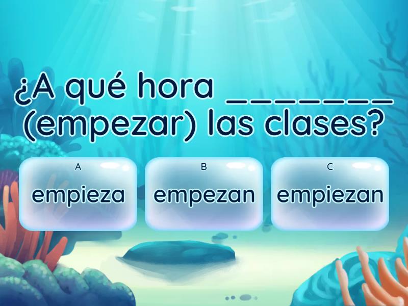 verbos irregulares - Quiz