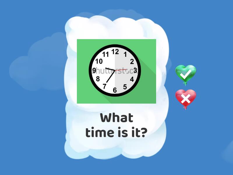 O'clock - Flash cards