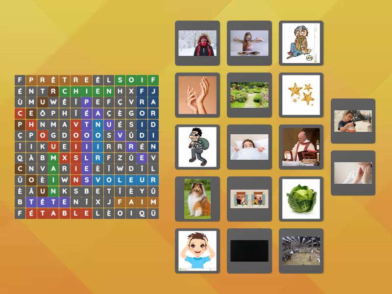 ESTULA OU LE CHIEN QUI PARLE! - Wordsearch