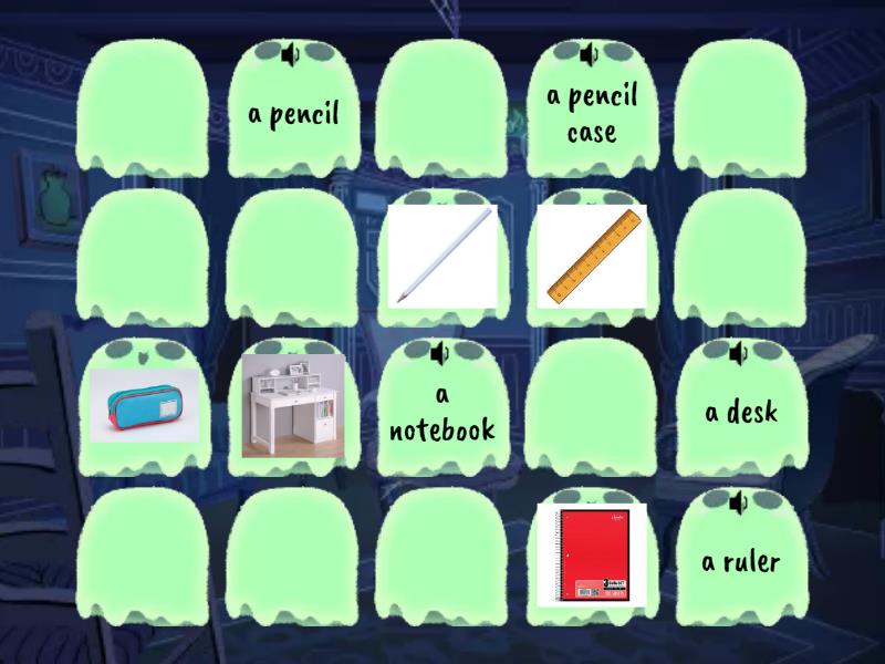 Classroom objects - Parejas