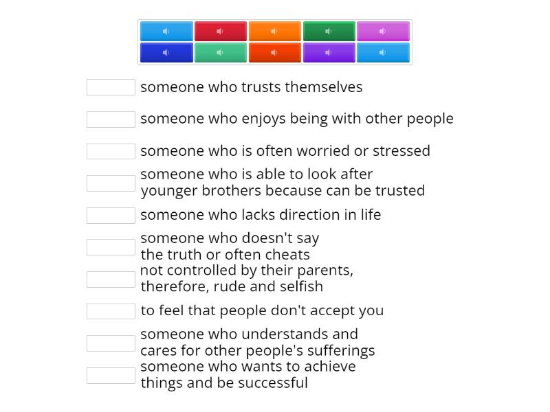 Birth order- personality types - Match up