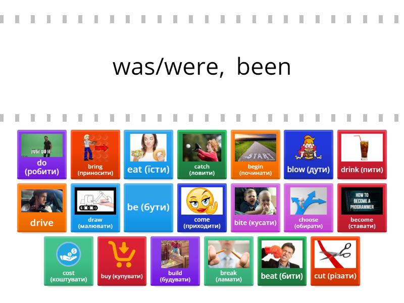 irregular verbs - Find the match