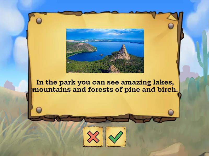 game True or False \ BurabaY National Park - Flash cards