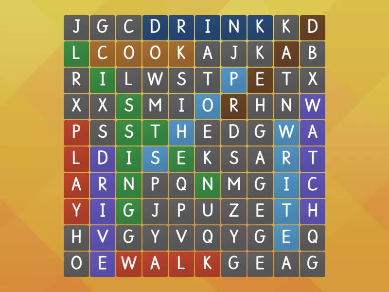 Everyday Activities - Wordsearch
