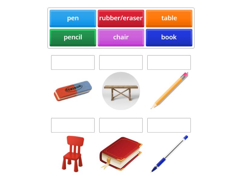 school things - Match up