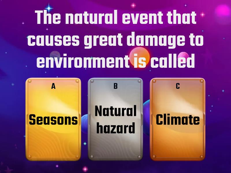 Natural Hazards - Quiz