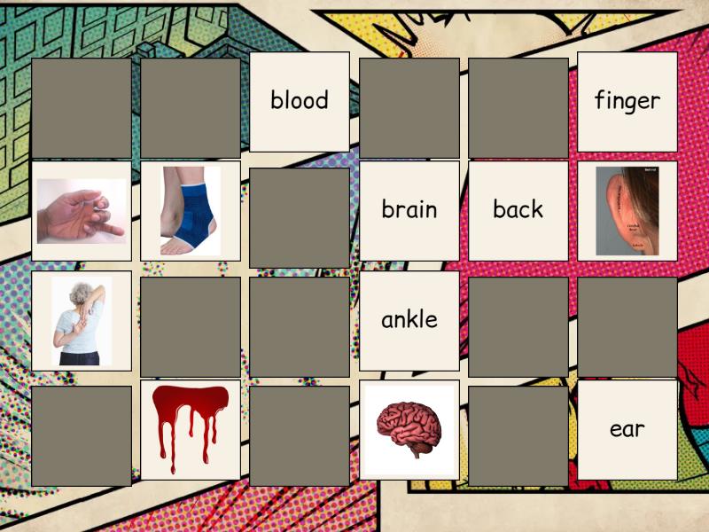 Body parts - Matching pairs
