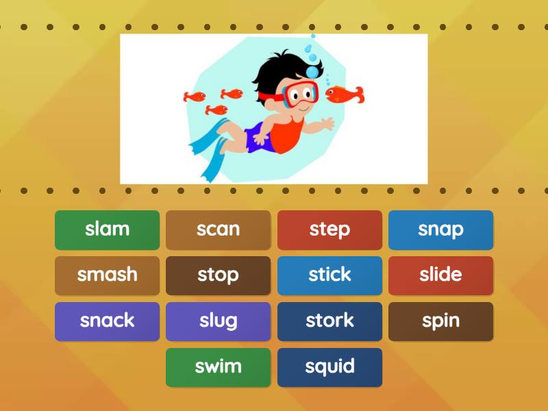 Consonant S Blends Match - Find the match