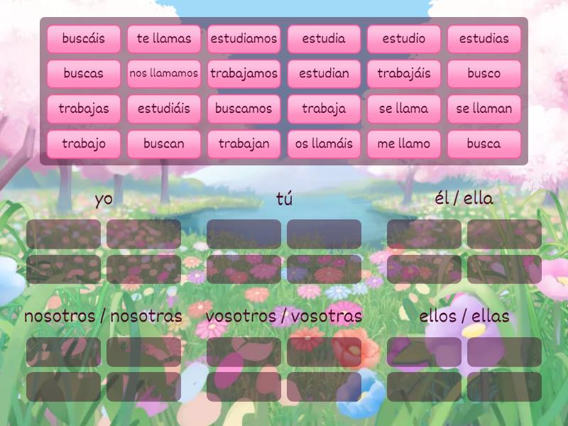 2. PRESENTE INDICATIVO VERBOS REGULARES -AR - Regular -AR verbs ...