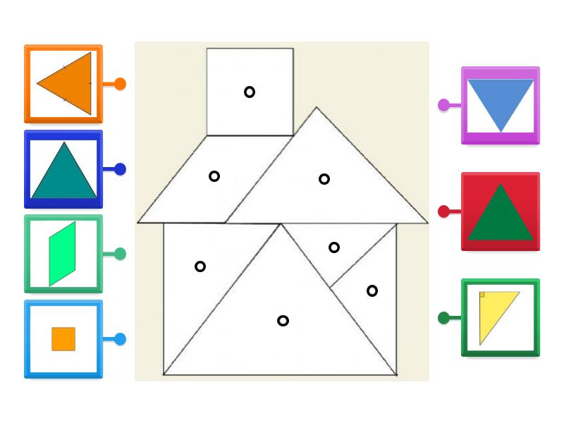 Game Menyusun Bangun Datar menjadi Gambar Rumah - Labelled diagram