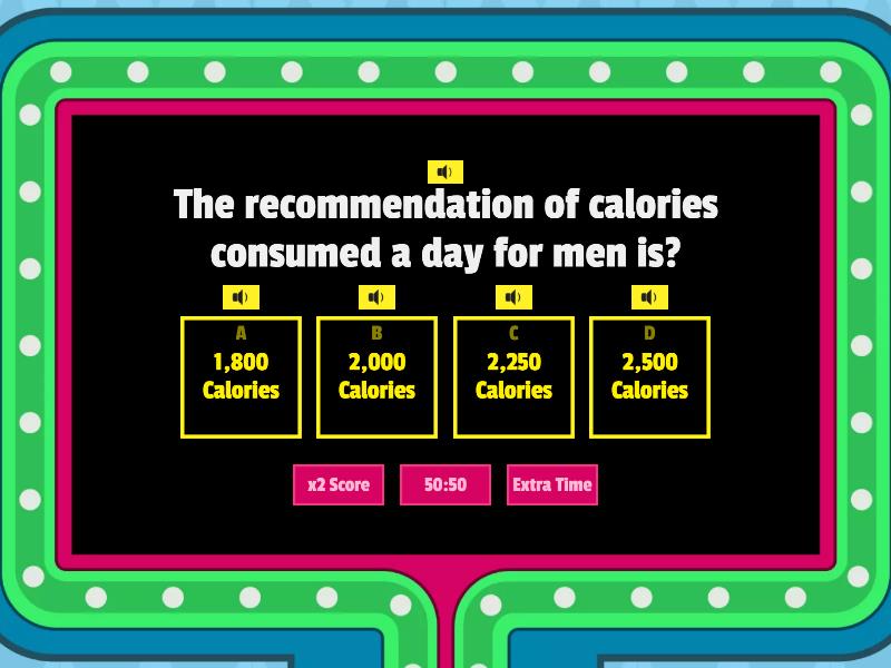 Healthy Living Recap ( Starter Activity ) - Gameshow quiz