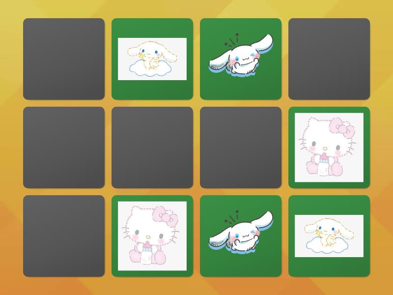 JOGO DA MEMORIA HELLO KITTY E SUA TURMA - Matching pairs