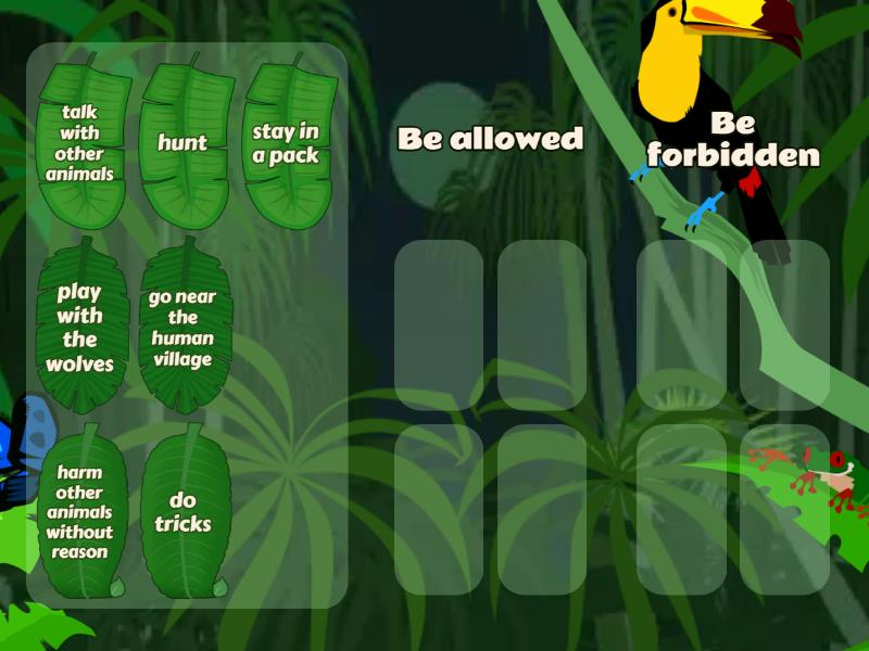 The Jungle Book Movie allowed, forbidden - Group sort