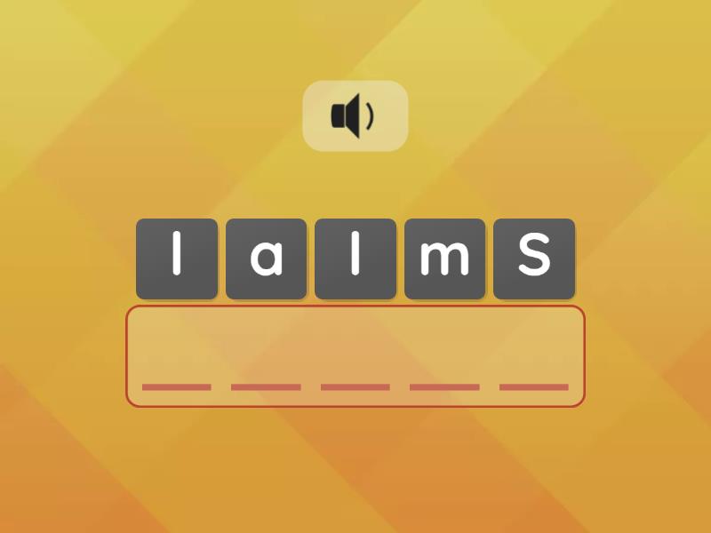 Std6 sem1 English Unit3 Act.4 Part 1 - Anagram