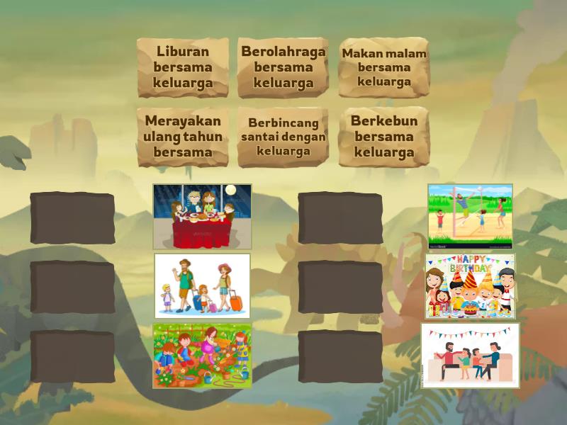 Latihan Soal Tema 5 (Pengalamanku) Kelas 1 - Match up