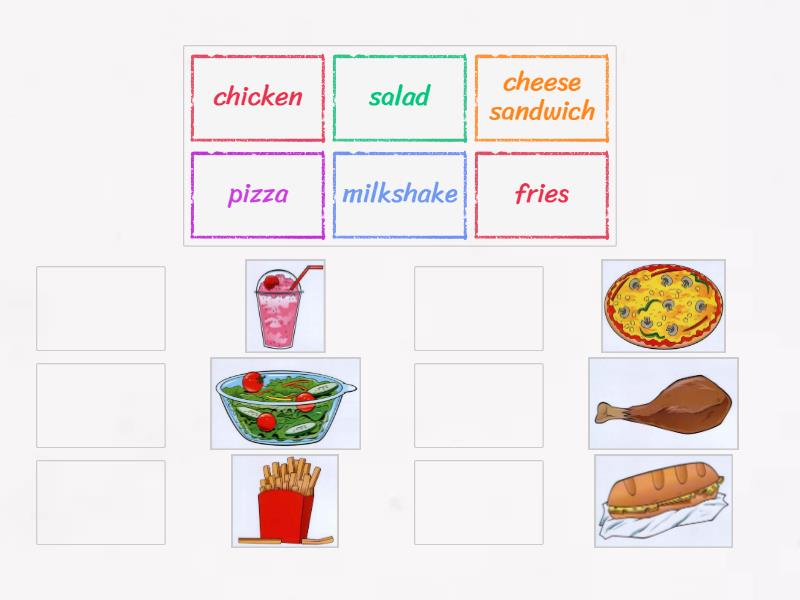 Unit 4 (Food) - Match up