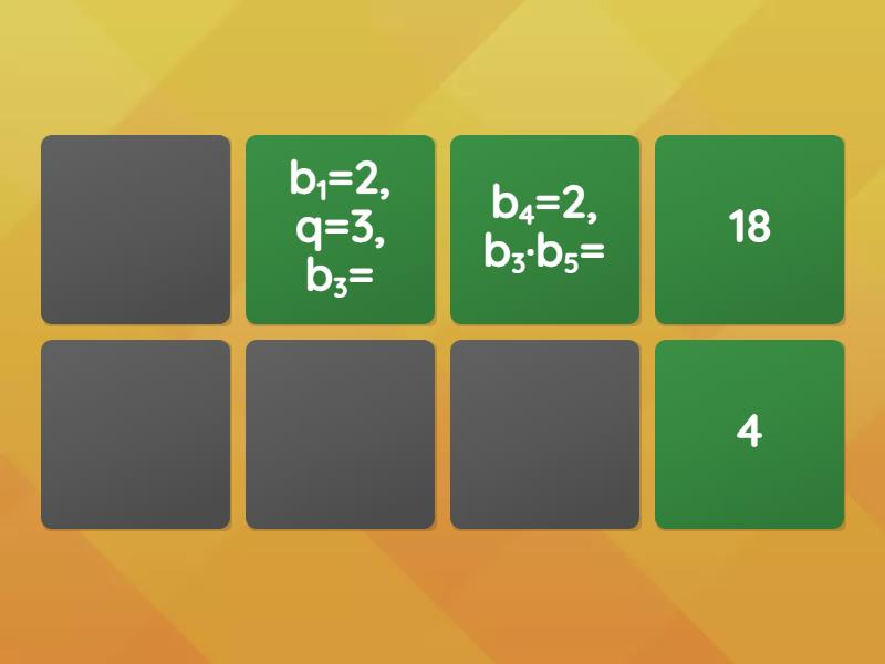 Progresii geometrice - perechi - Matching pairs