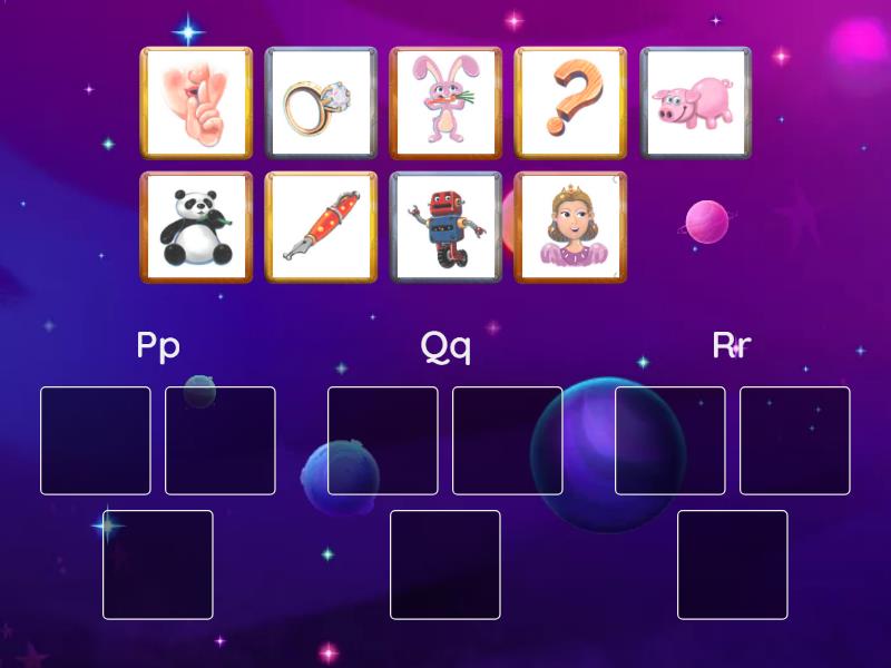 Unit 6 PQR - Vocabulary - p46 - Group sort