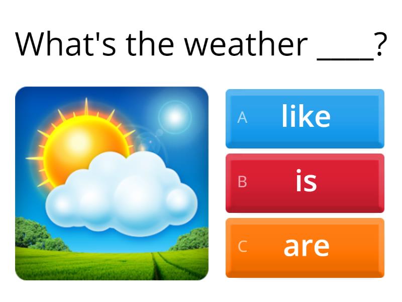 What's the weather like? edited QUIZ - Cuestionario