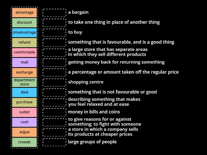 T3 B3 CNV - Shopping, Money and Numbers - Match up