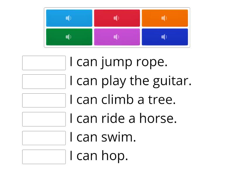 Can Can t Listening Exercise Match Up