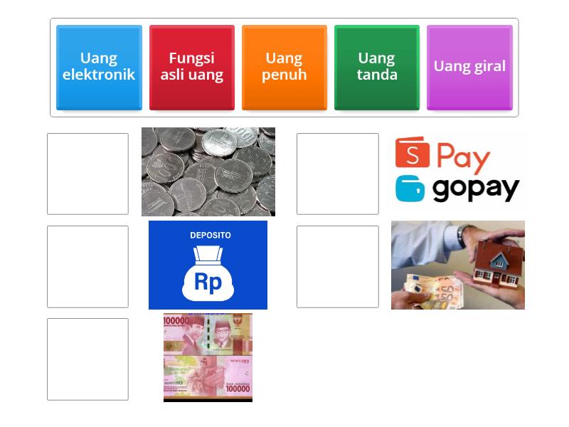 Fungsi Uang dan Jenis-jenis Uang - Match up Fungsi Uang dan Jenis-jenis Uang - Match up