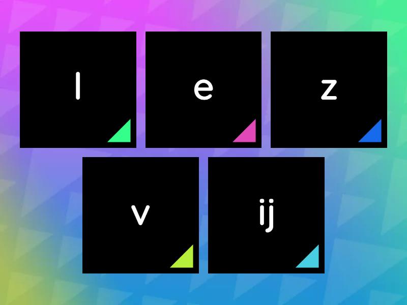 LLS A - T3 - letters/klanken - DT: lees / lees en luister - Flip tiles