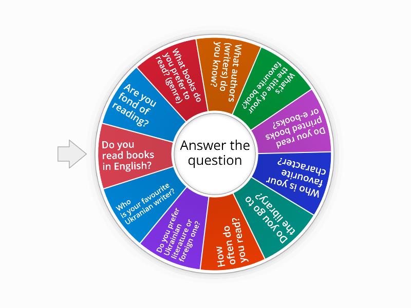Literature - Spin the wheel