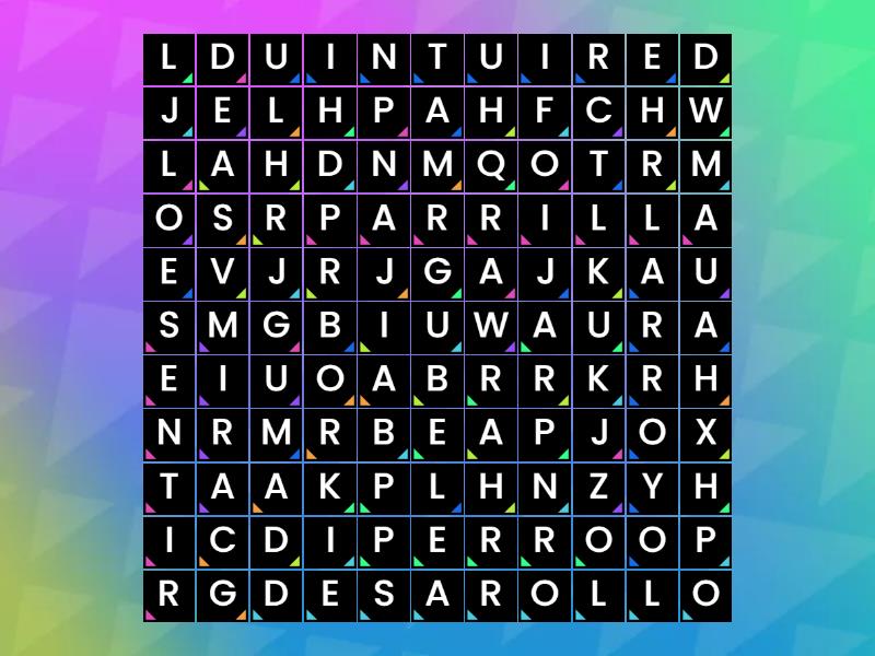 (palabras con r y rr) - Sopa de letras