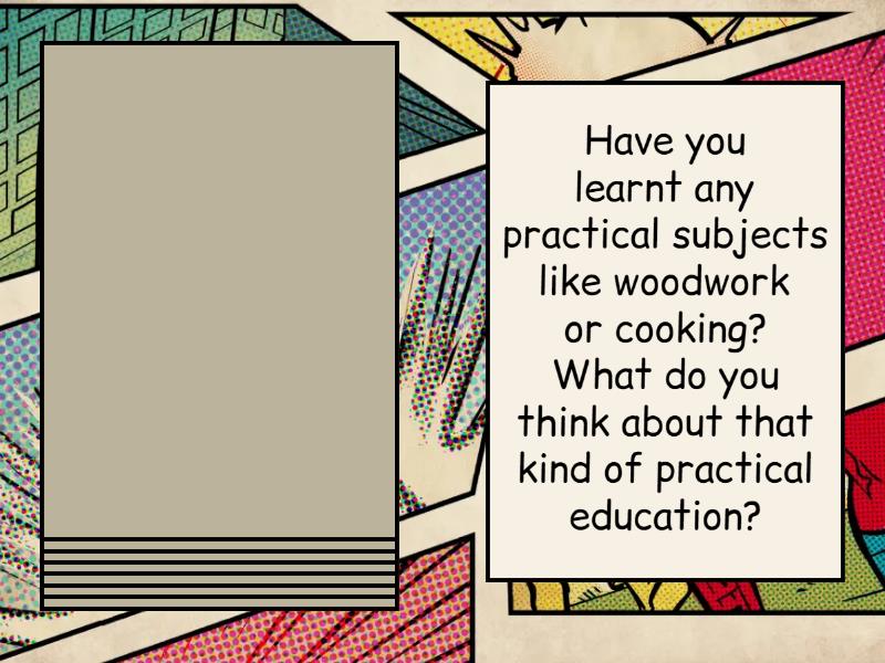 School days - Speaking cards