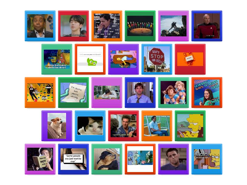 Meet & English Flipping Cards - Flip tiles