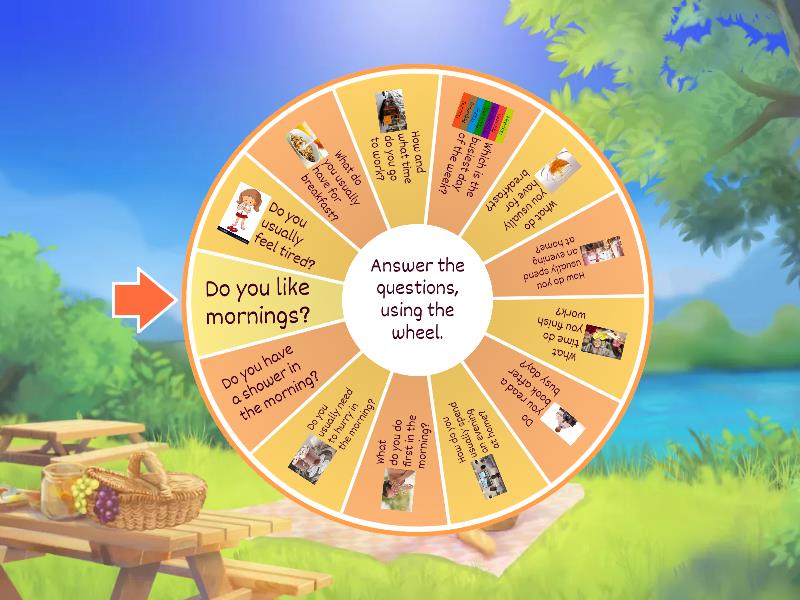 daily routine - Spin the wheel